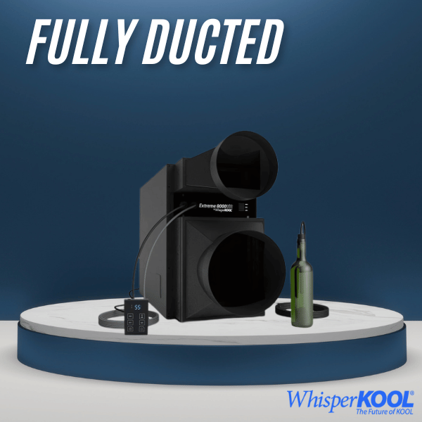WhisperKOOL Fully Ducted Wine Cellar Cooling Systems – Wine Coolers Empire