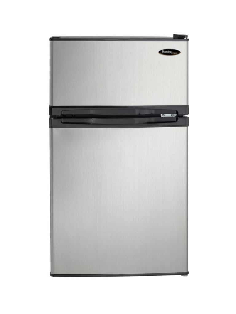 Danby 3.1 cu.ft 2 Door Stainless Steel Compact Refrigerator