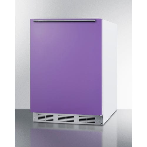 Summit 24" Purple Finish Refrigerator Freezer BRF611WHP – Wine Coolers ...