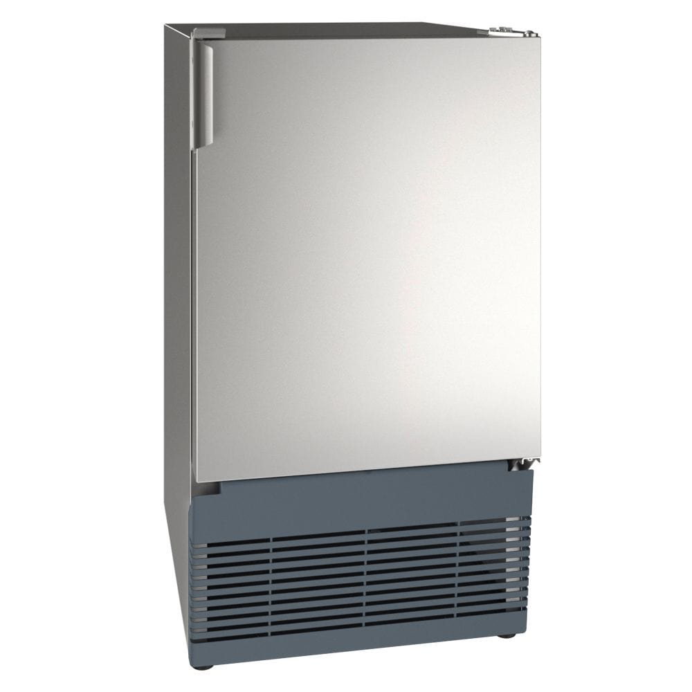 U-Line MCR015 15" Crescent Ice Maker Reversible Hinge Stainless Solid ...